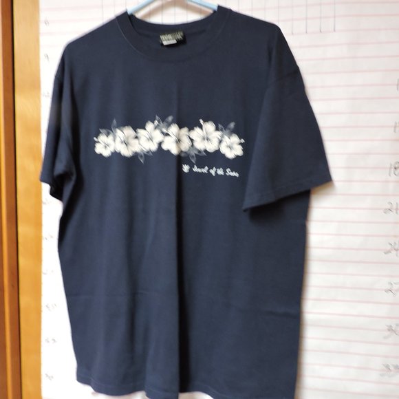 Techstyles | Tops | Techstyiles Sportswear Graphic Tee Large Dark Blue ...